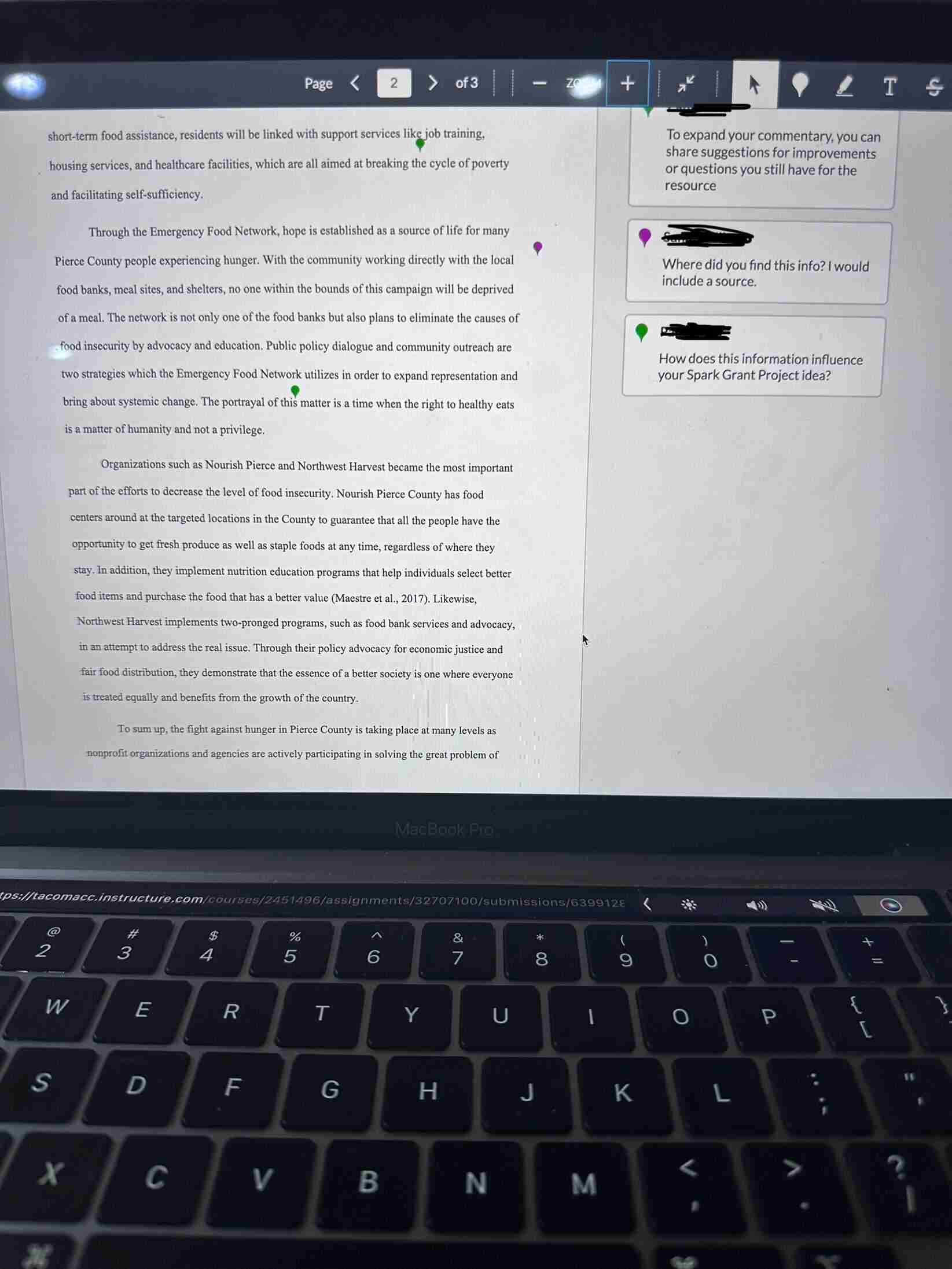 Assessment The final draft is worth 15 points. I will be using this ...