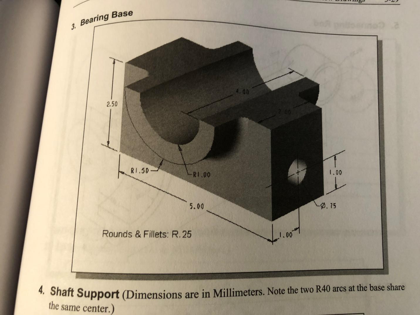 Creating Three Objects From The AutoCAD Textbook By Shih | All Student ...